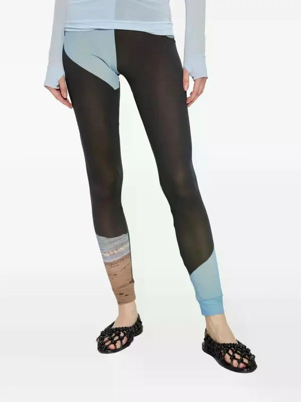 Issey Miyake Colourblock Printed Trousers