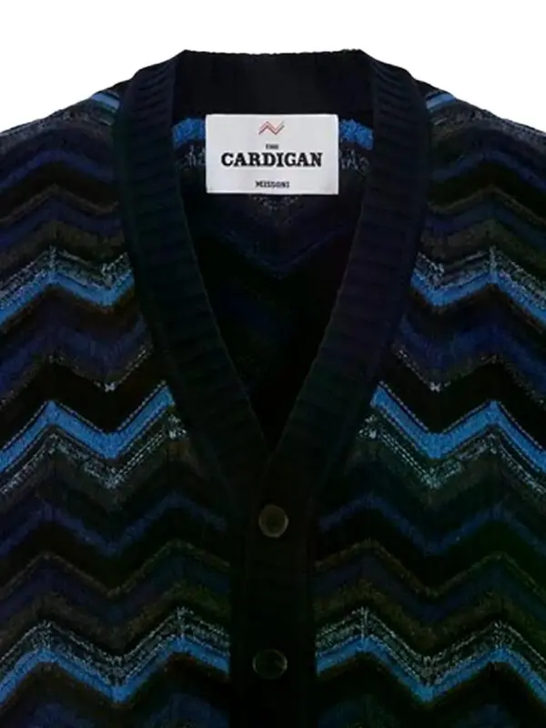 Missoni Chevron-knit Cardigan - Black