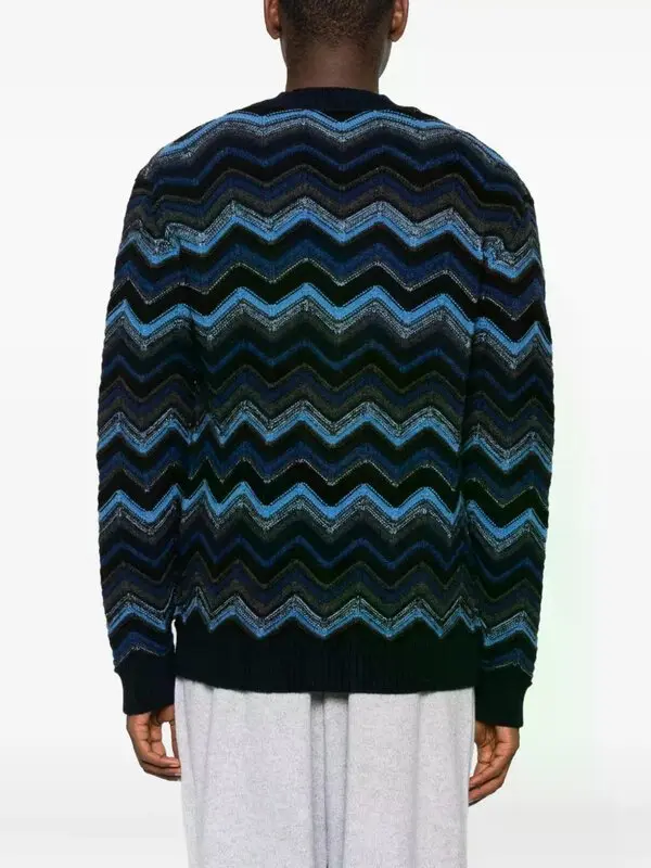 Missoni Chevron-knit Cardigan - Black