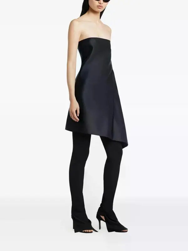 COURREGES One-minute Draped Mini Dress - Black