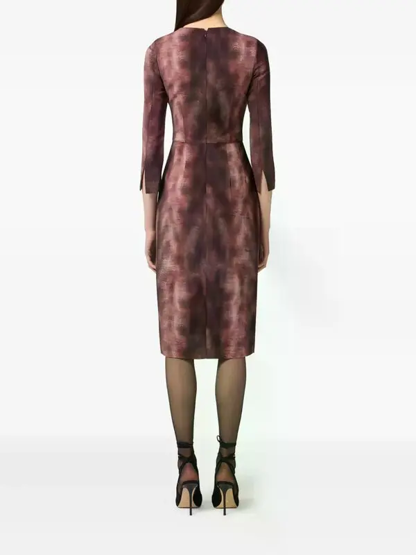 Elisabetta Franchi Python-print Midi Dress