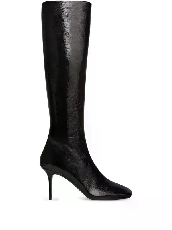 COURREGES Square-toe Calf-leather Knee-high Boots