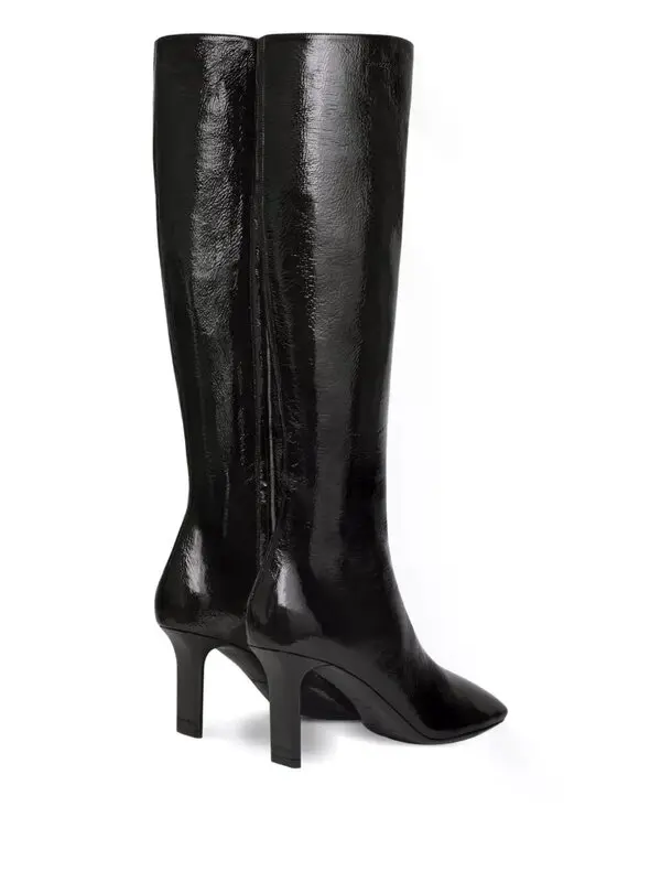 COURREGES Square-toe Calf-leather Knee-high Boots