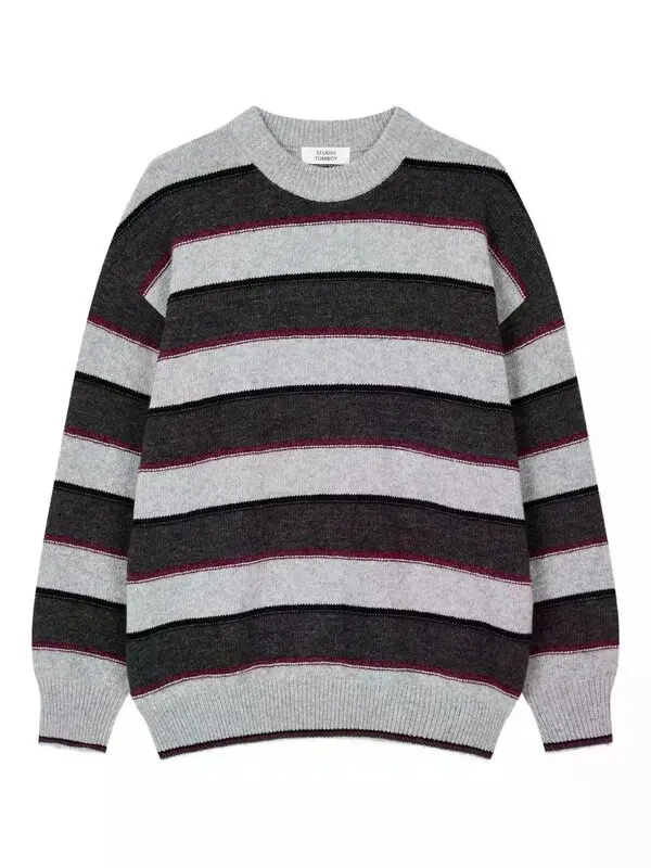 STUDIO TOMBOY Striped Sweater - Grey