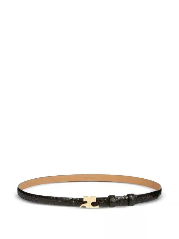 COURREGES Viper Leather Belt - Black