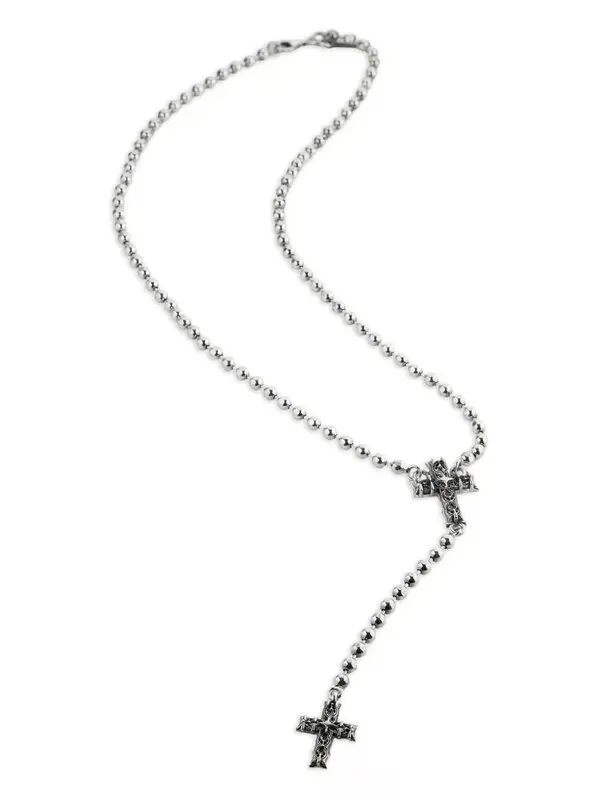 Emanuele Bicocchi Rosary Necklace - Silver