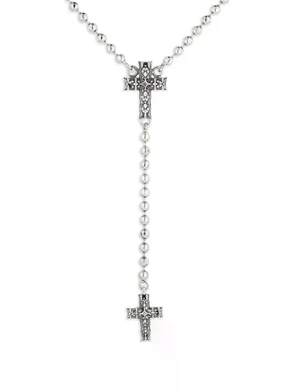 Emanuele Bicocchi Rosary Necklace - Silver