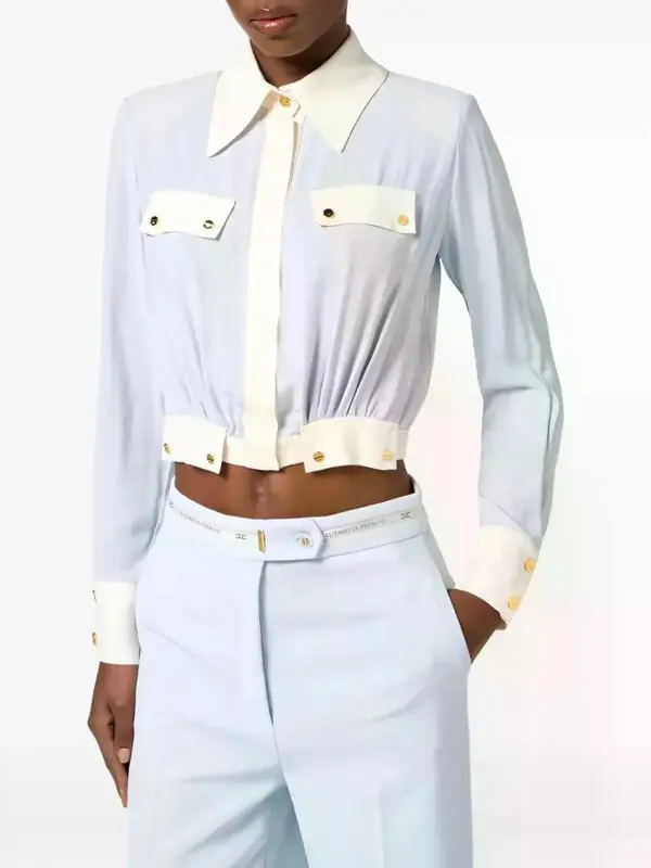 Elisabetta Franchi Two-tone Buttoned Shirt