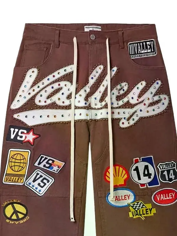 VALE FOREVER Jeweled Patch Valley Carpenter Trousers