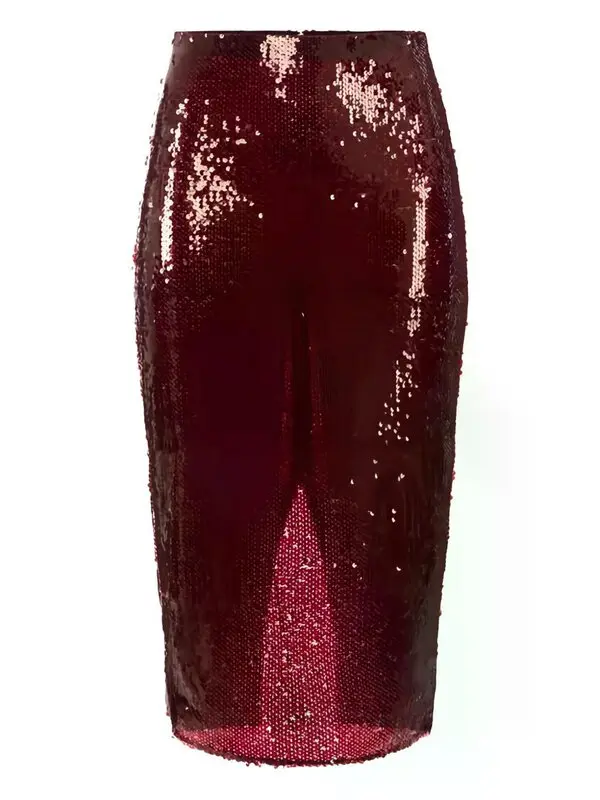 Elisabetta Franchi Sequin Embellished Split Skirt