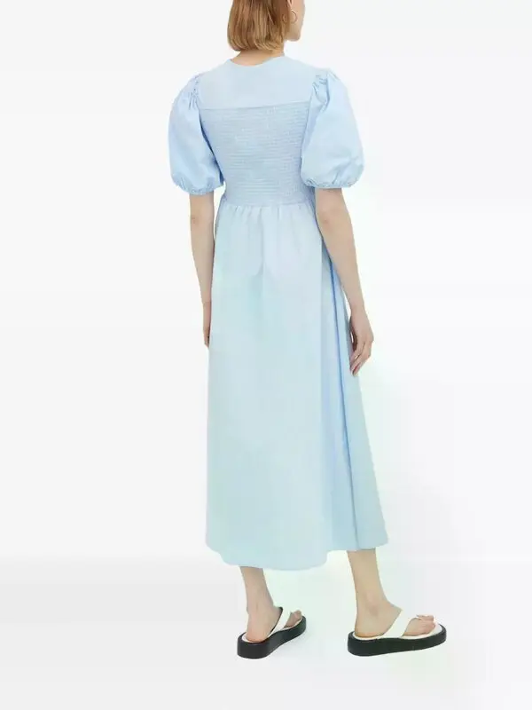 RÉSUMÉ Smocked Cut-out Midi Dress