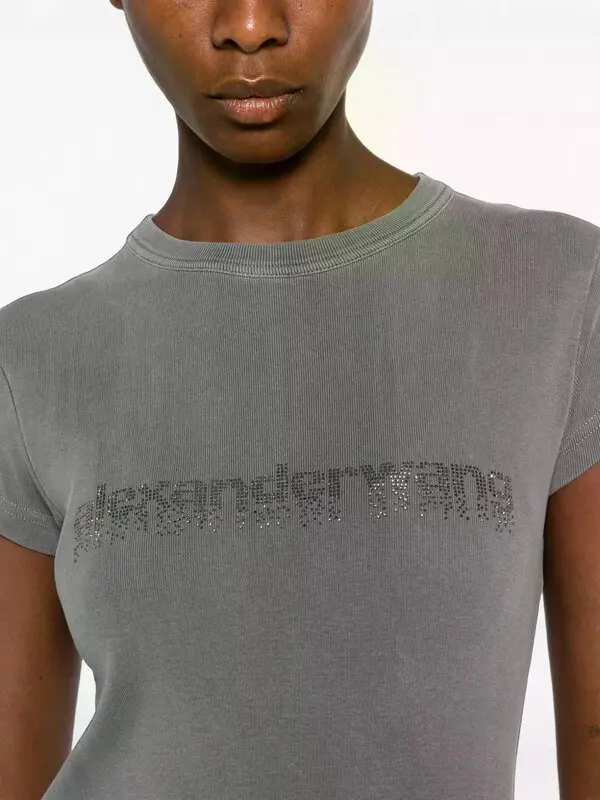 Alexander Wang Crystal Logo T-shirt