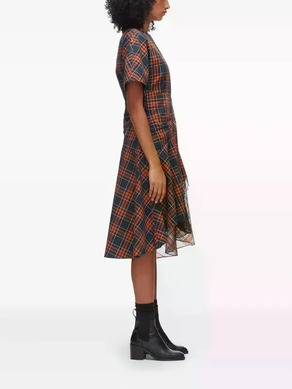 3.1 Phillip Lim Plaid Asymmetrical Dress