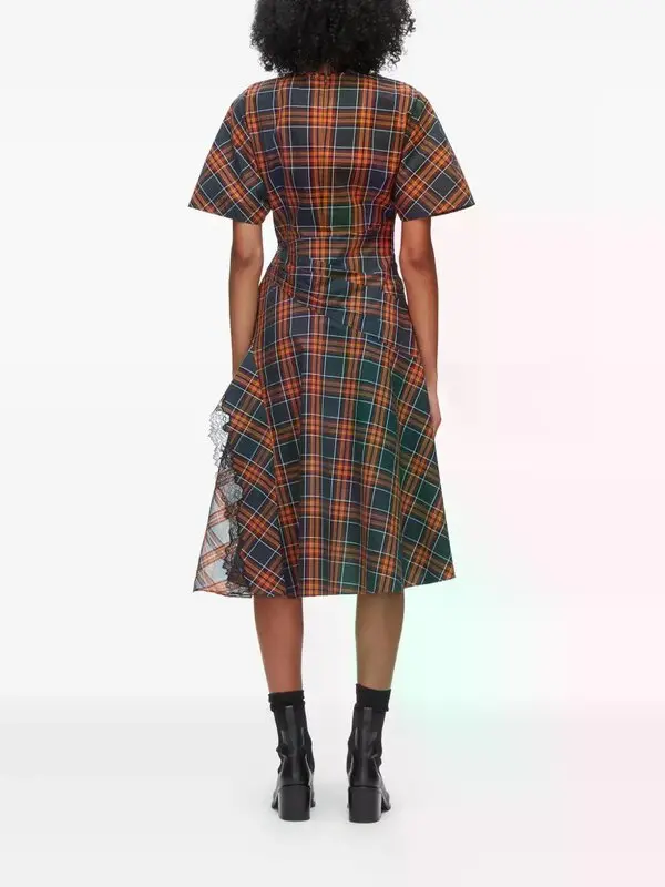 3.1 Phillip Lim Plaid Asymmetrical Dress