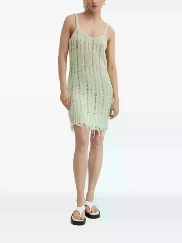 RÉSUMÉ Openwork Frayed Dress