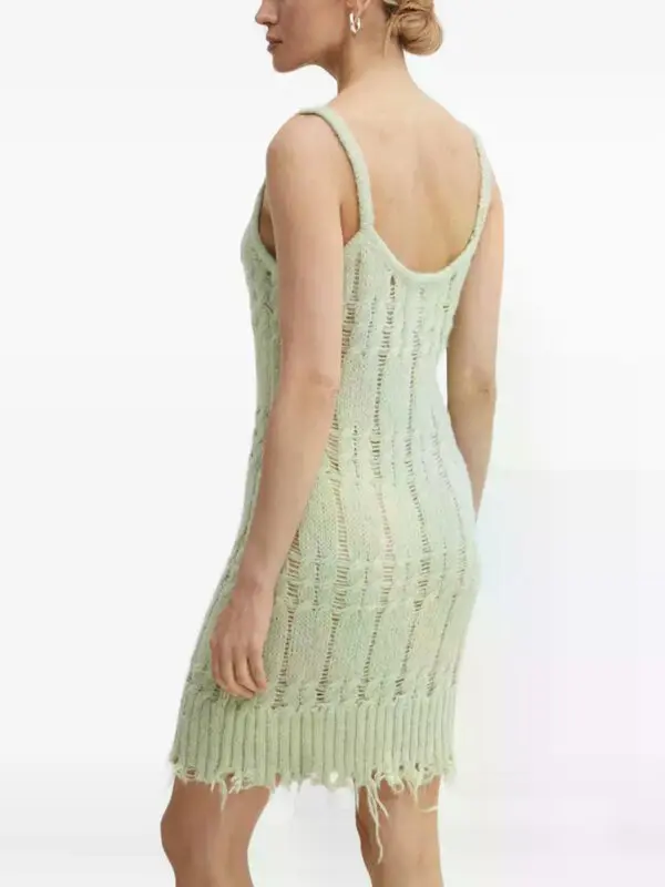 RÉSUMÉ Openwork Frayed Dress