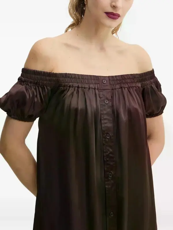 Day Birger Et Mikkelsen Off-shoulder Buttoned Dress