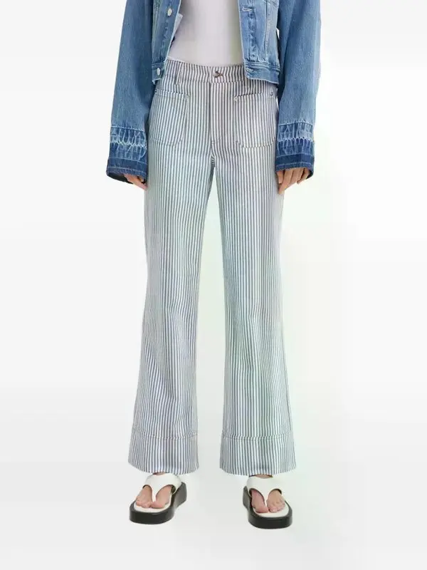 RÉSUMÉ Striped Cuffed Trousers