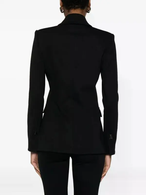 Patrizia Pepe Double-breasted Blazer - Black