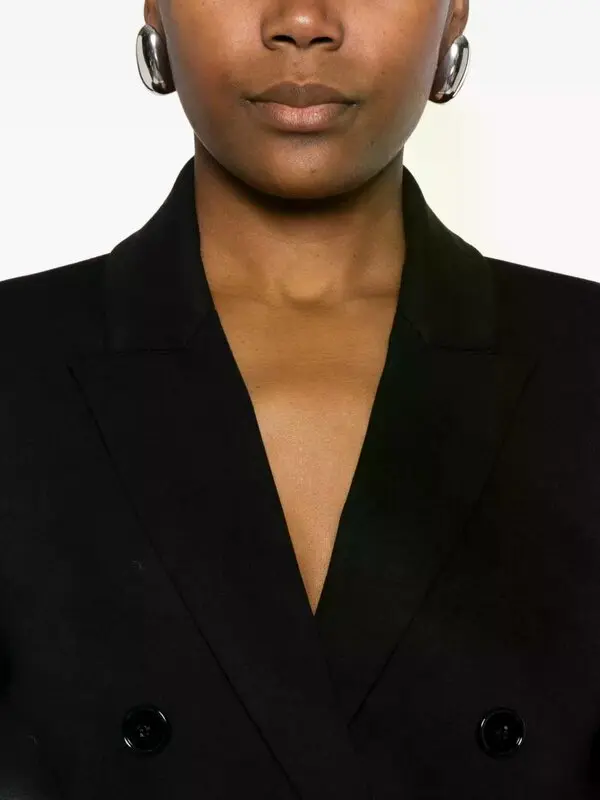 Patrizia Pepe Double-breasted Blazer - Black