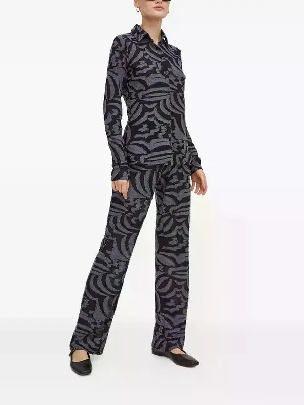 RÉSUMÉ Frayed-patterned Trousers