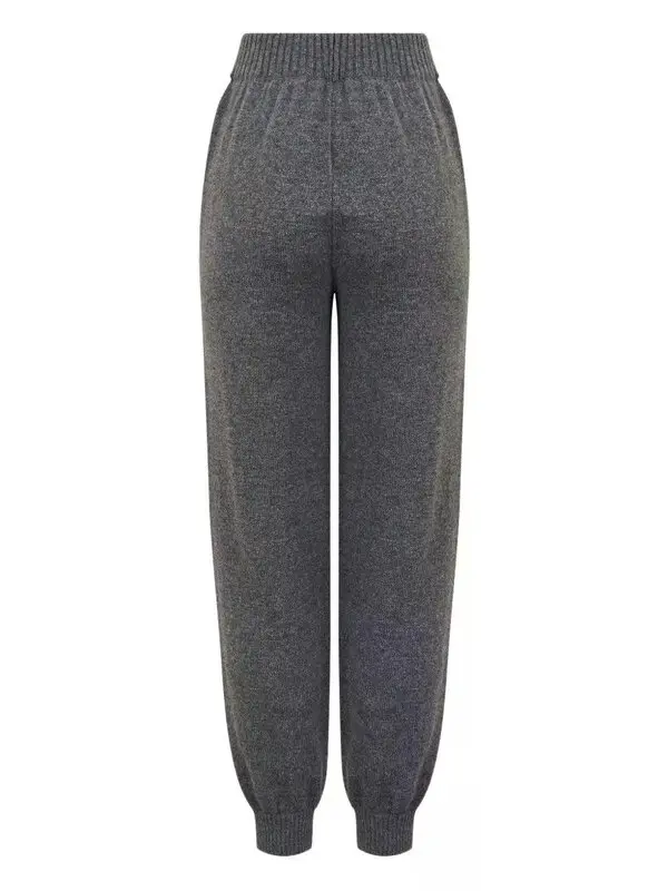 MSGM Elasticated-waist Wool Track Pants - Grey
