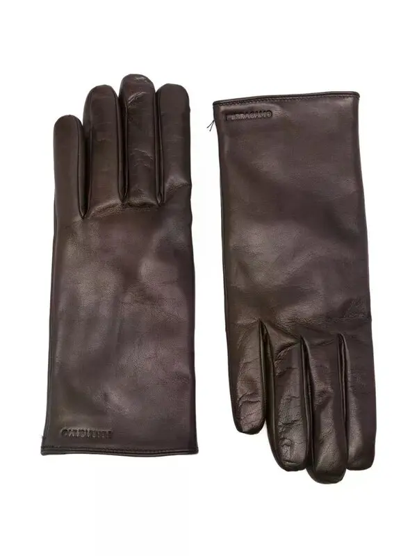 FERRAGAMO Lambskin Gloves - Brown