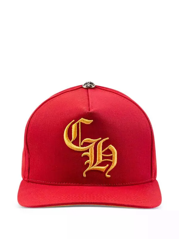 Chrome Hearts Button-detail Panelled Baseball Cap - Red