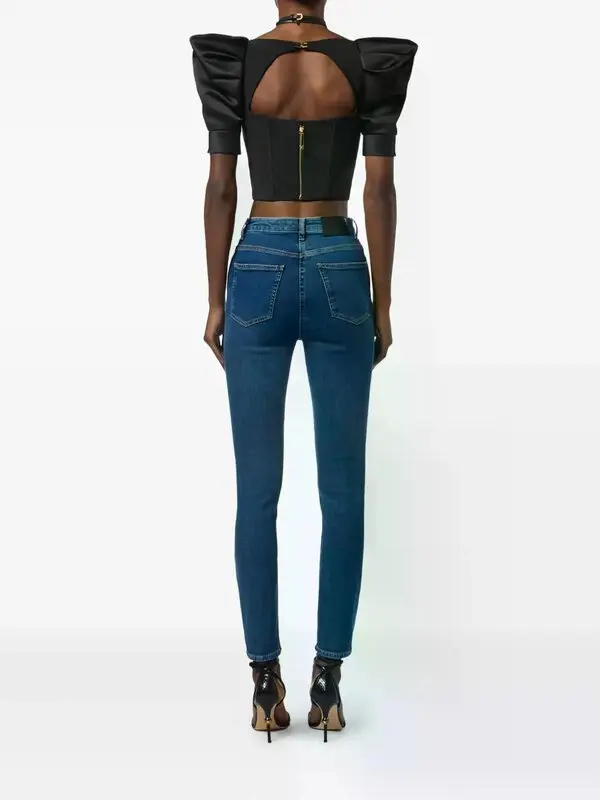 Elisabetta Franchi Logo-button Jeans
