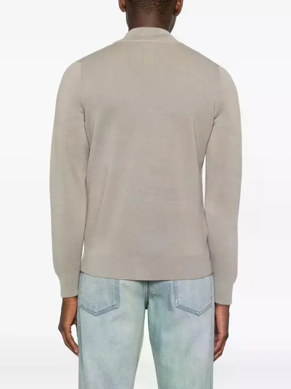 FILIPPO DE LAURENTIIS Ribbed-trim Cardigan - Grey