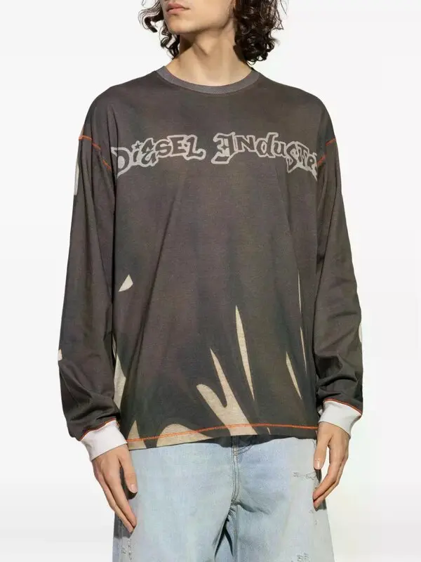 DIESEL® Long-sleeve T-shirt - Brown