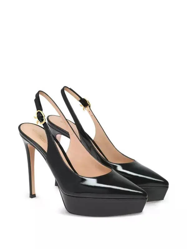 GIANVITO ROSSI 85mm Dasha Platform Sling Pumps