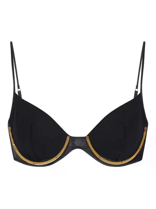 Elisabetta Franchi Satin-effect Bra - Black