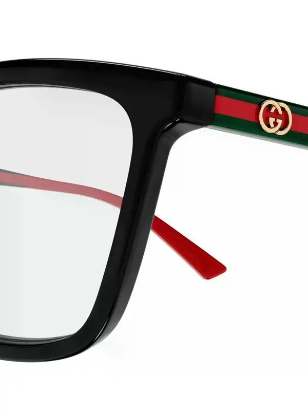 Gucci Stripe Cat-eye Glasses