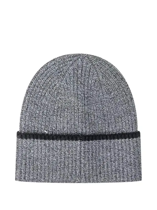 Drole De Monsieur Logo-patch Wool Beanie - Grey