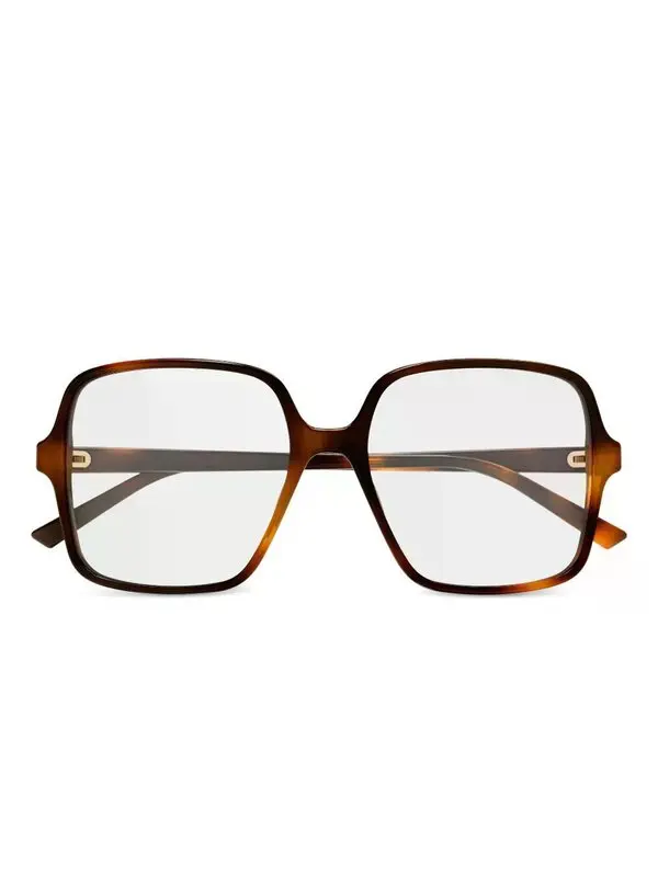 Gucci Square-frame Glasses - Brown