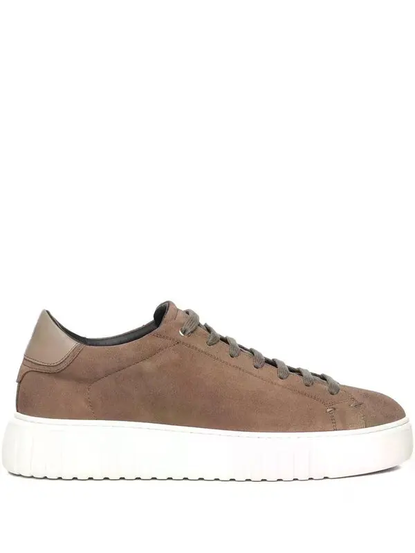 GIULIANO GALIANO Suede Lace-up Sneakers - Brown