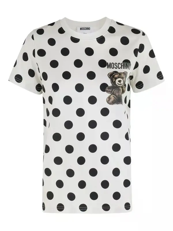 Moschino Polka-dot Bear T-shirt - White
