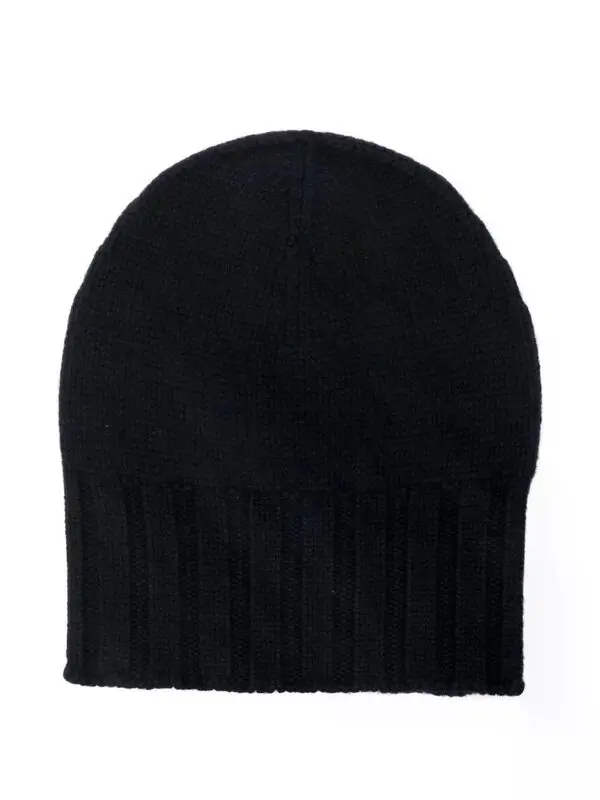 BEYOU Ribbed-cuff Beanie Hat - Blue