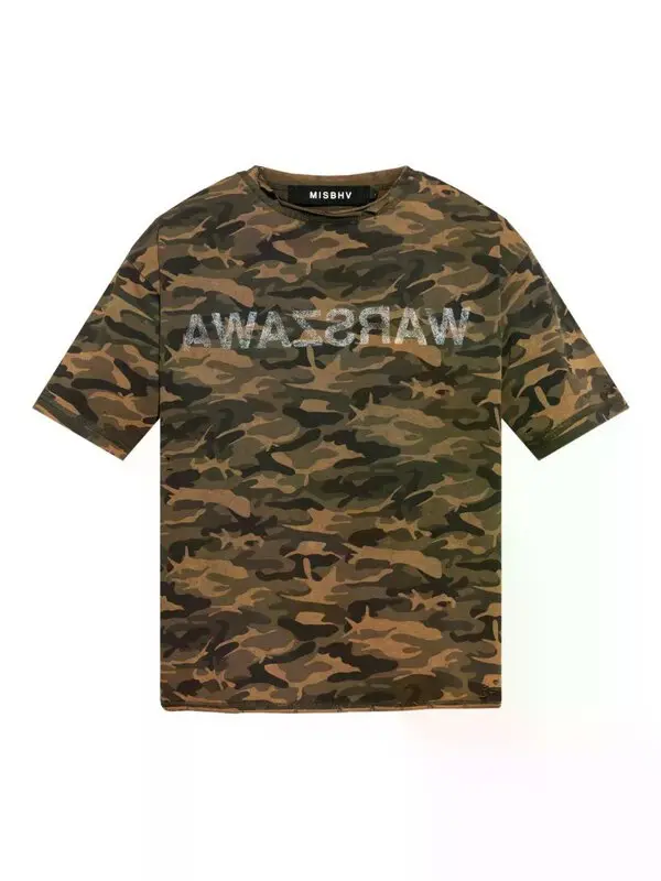 MISBHV Warszawa Print Camouflage T-shirt