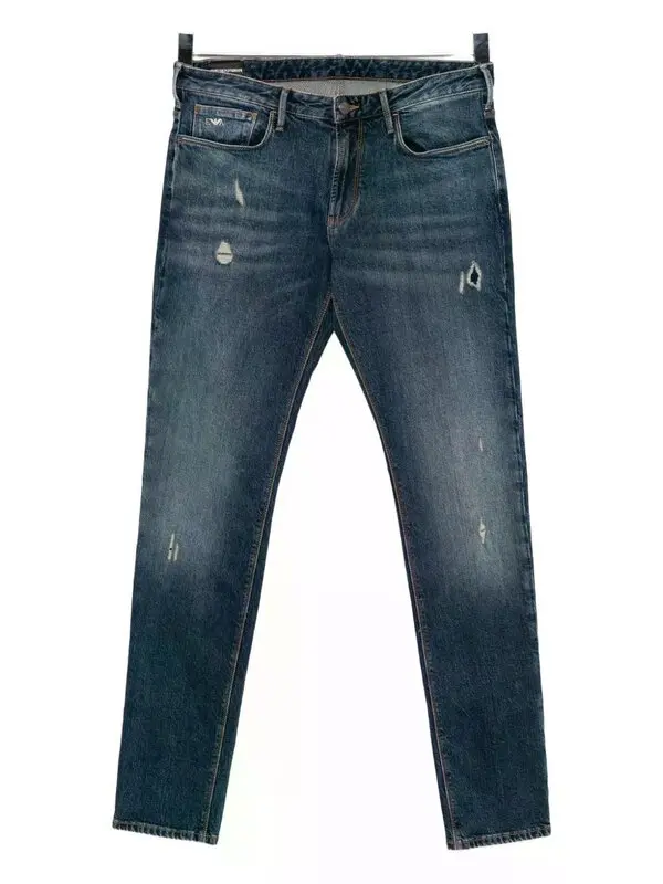 Emporio Armani Distressed Jeans - Blue