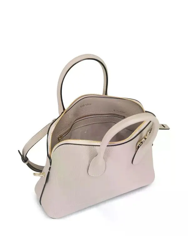 VALEXTRA Leather Tote Bag - Neutrals