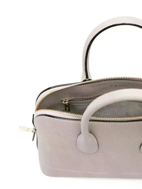 VALEXTRA Leather Tote Bag - Neutrals