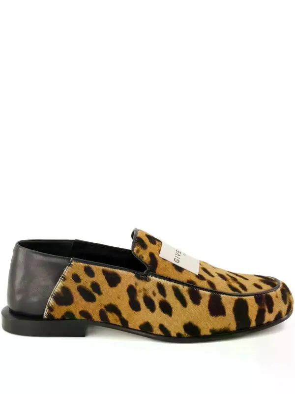 Givenchy Leopard-print Leather Loafers