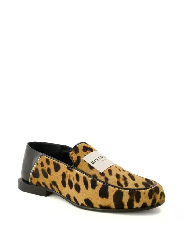 Givenchy Leopard-print Leather Loafers