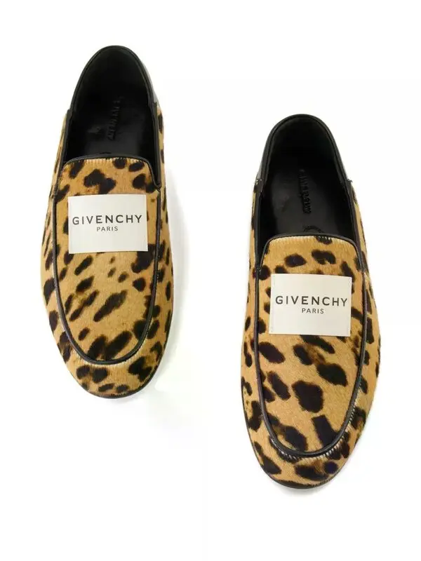 Givenchy Leopard-print Leather Loafers