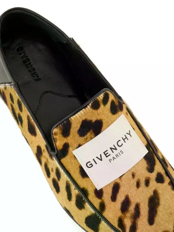 Givenchy Leopard-print Leather Loafers