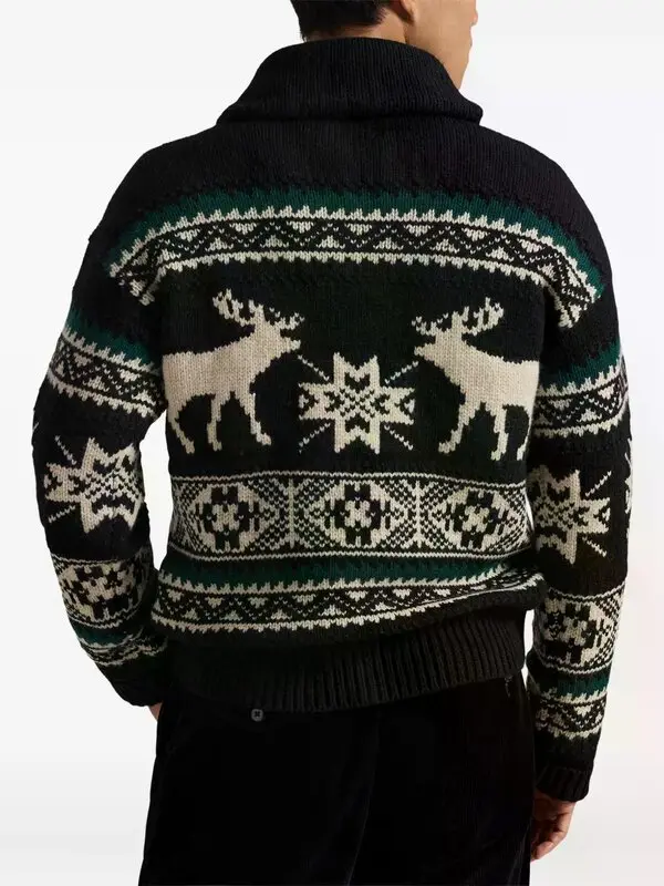 Polo Ralph Lauren Shawl Collar Patterned Knitwear
