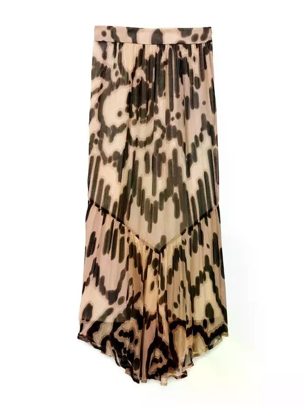 Ba&sh Aley Printed Maxi Skirt - Pink