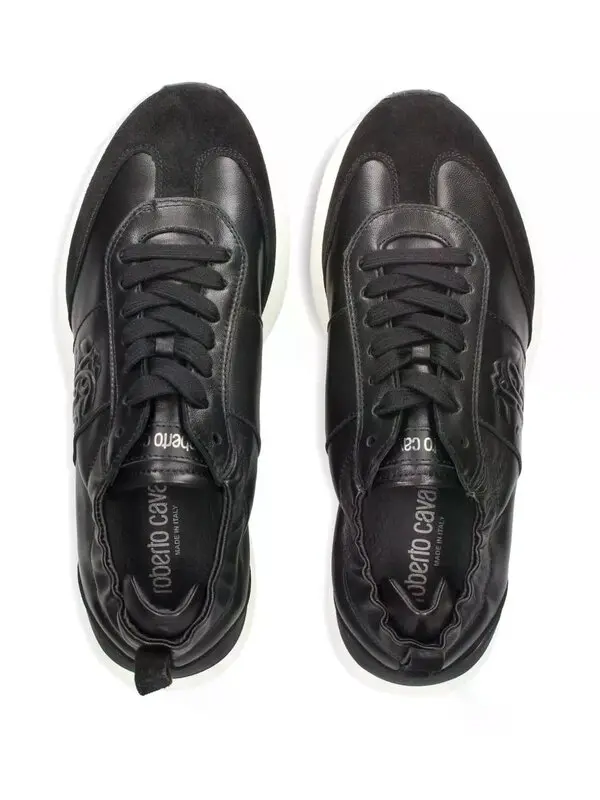 Roberto Cavalli Logo-embossed Panelled Sneakers